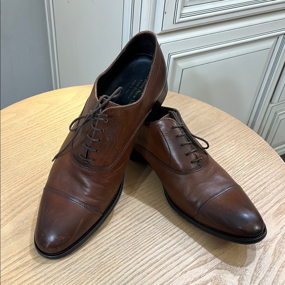 To Boot | Shoes | To Boot Brown Leather Oxford Shoes With Brogue ...